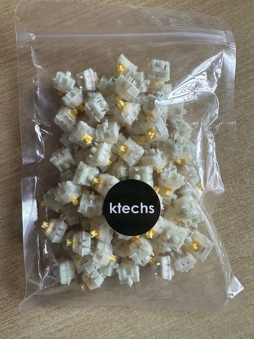Gateron Milky Yellow Switches (Hand Lubbed) x90, Computers & Tech ...