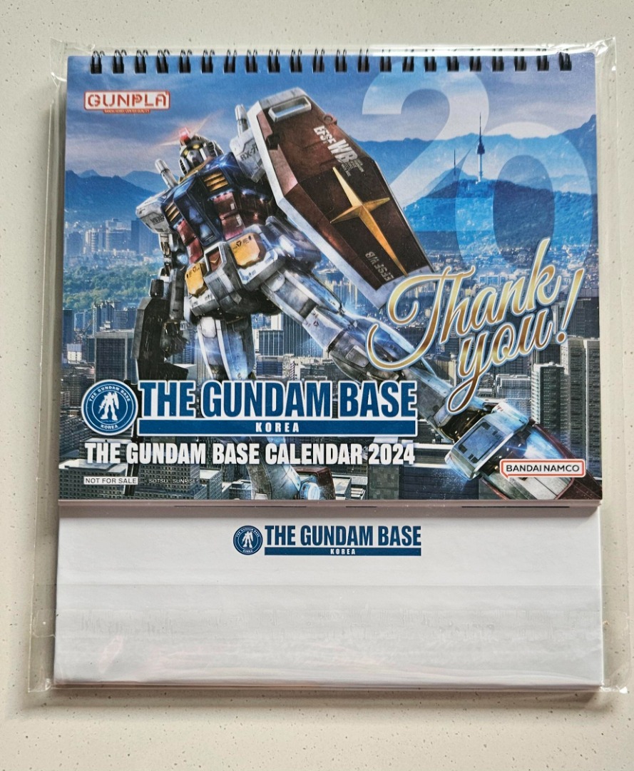 Gundam Base (Korea) 2024 Calendar, Hobbies & Toys, Toys & Games on ...