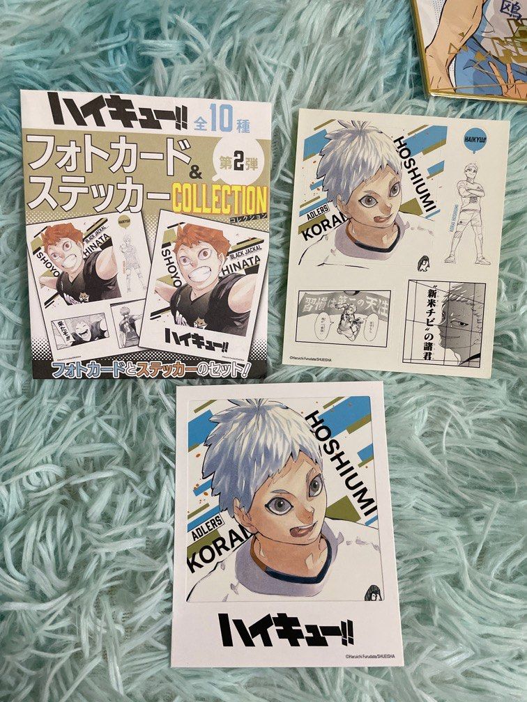 Haikyuu hoshiumi korai haikyu anime shikishi artboard sticker acrylic ...