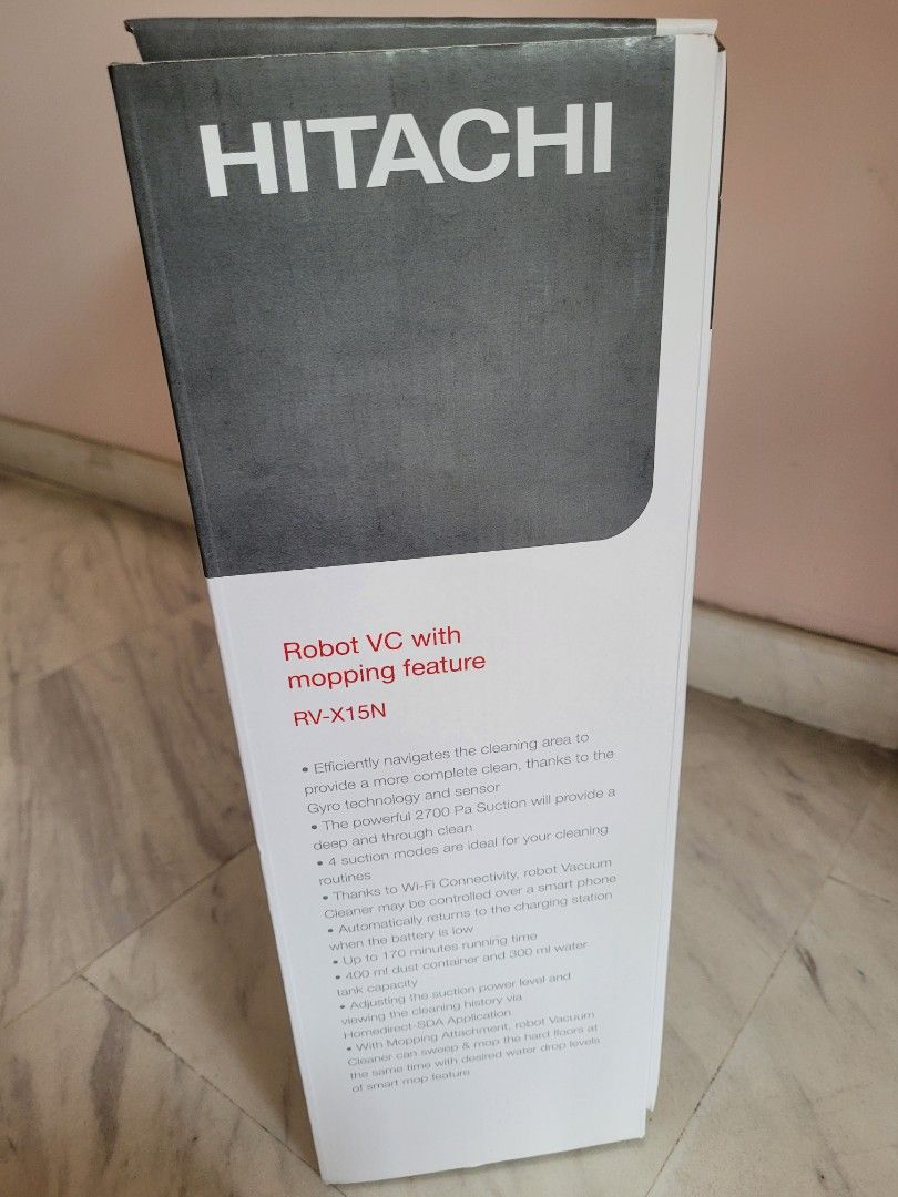 Hitachi Robot Vacuum RV-X15N, TV & Home Appliances, Vacuum Cleaner ...
