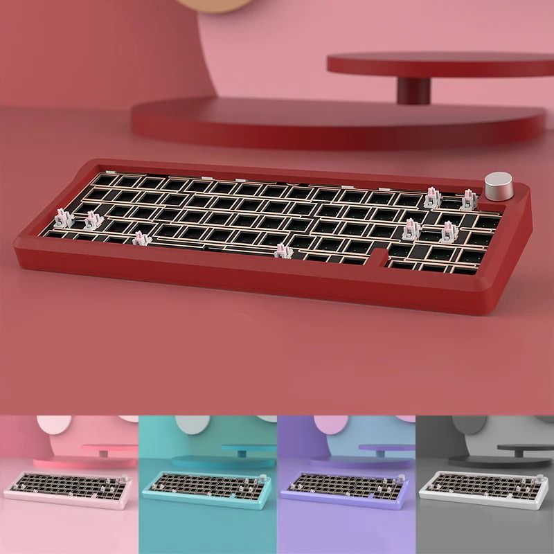 HJ Snake AL65 (GMK67 but aluminium) custom barebones keyboard kit ...