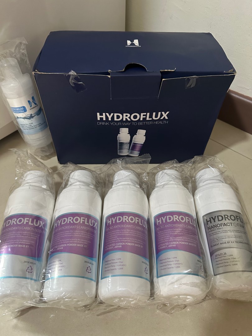 5 qty - Hydroflux H2300 Water filter, Food & Drinks, Other Food ...