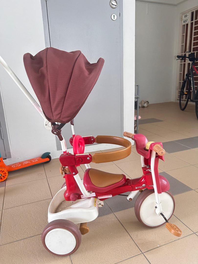 iimo 3-in-1 Foldable Tricycle with Canopy, Babies & Kids, Going Out, Other Babies Going Out ...