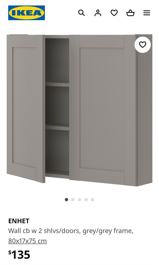 IKEA Enhet wall shelf, Furniture & Home Living, Furniture, Shelves ...
