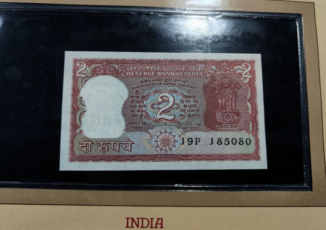 India 1984-1985 2 Rupees Set Banknote Currency UNC, Hobbies & Toys ...