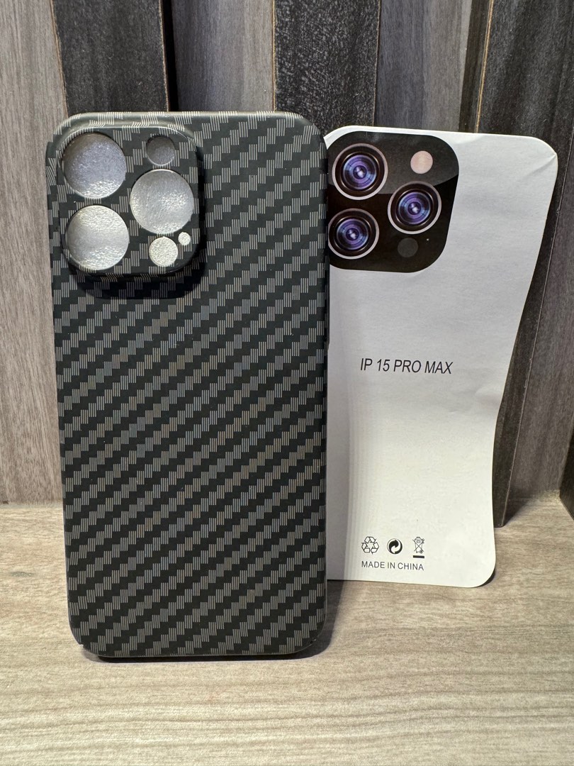 iPhone 15 pro max casing (carbon fibre design), Mobile Phones & Gadgets ...