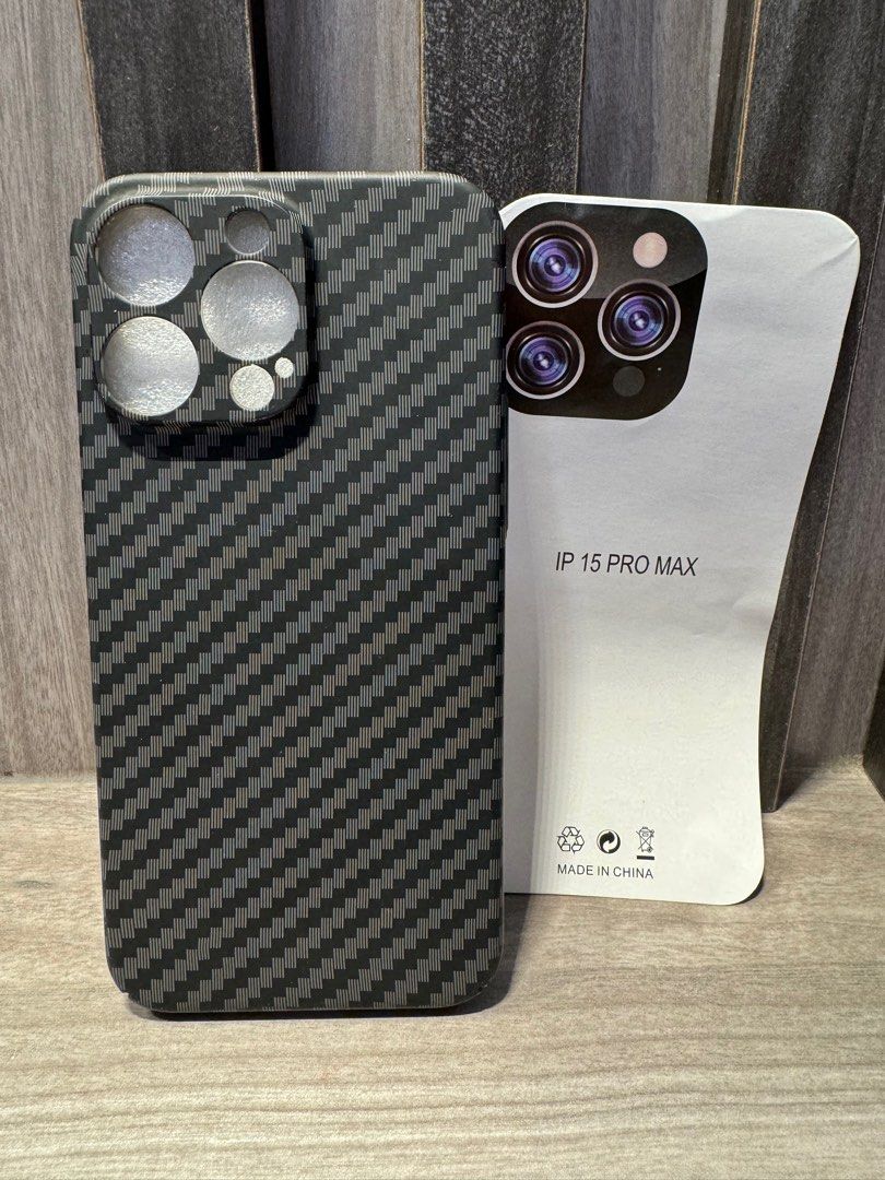 iPhone 15 pro max casing (carbon fibre design), Mobile Phones & Gadgets ...