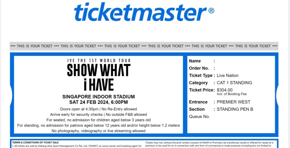 IVE Concert SG Feb 2024, Tickets & Vouchers, Event Tickets on Carousell