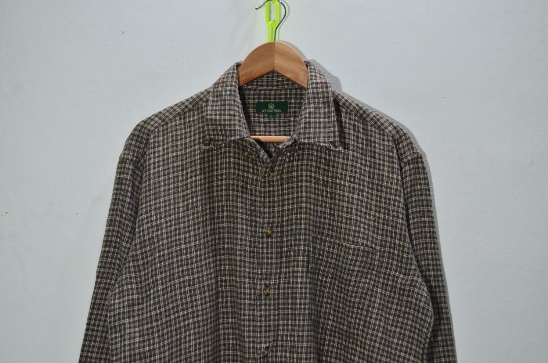 Ivy Brother Flannel Men's Polo Shirt For Sale, Men's Fashion, Coats ...