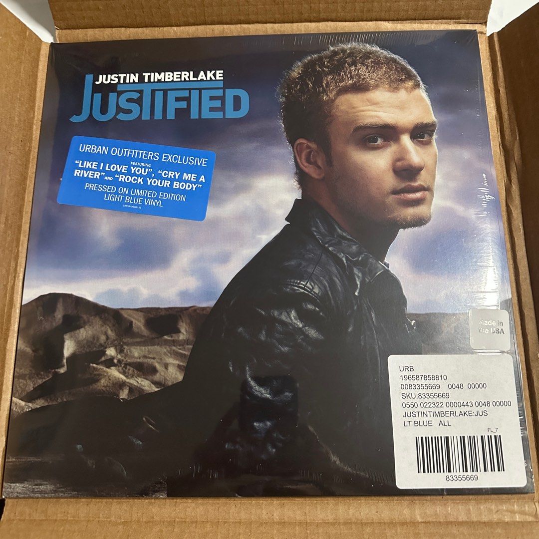 Justin Timberlake - “Justified” Limited edition light blue 2LP vinyl ...