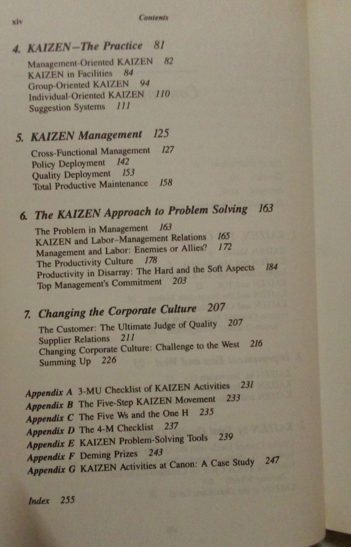 Kaizen - The Key to Japan's Competitive Success, Hobbies & Toys, Books & Magazines, Textbooks on ...