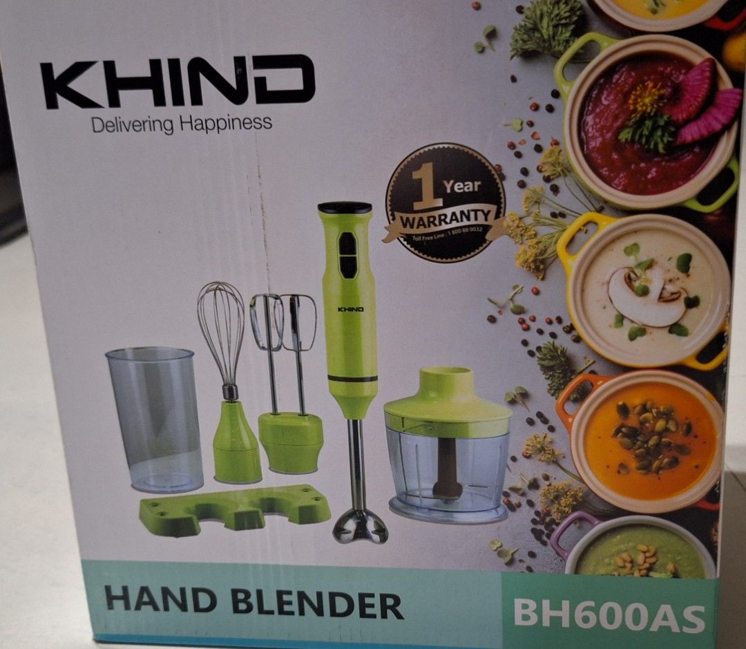 KHIND hand Blender (BH600AS), TV & Home Appliances, Kitchen Appliances ...