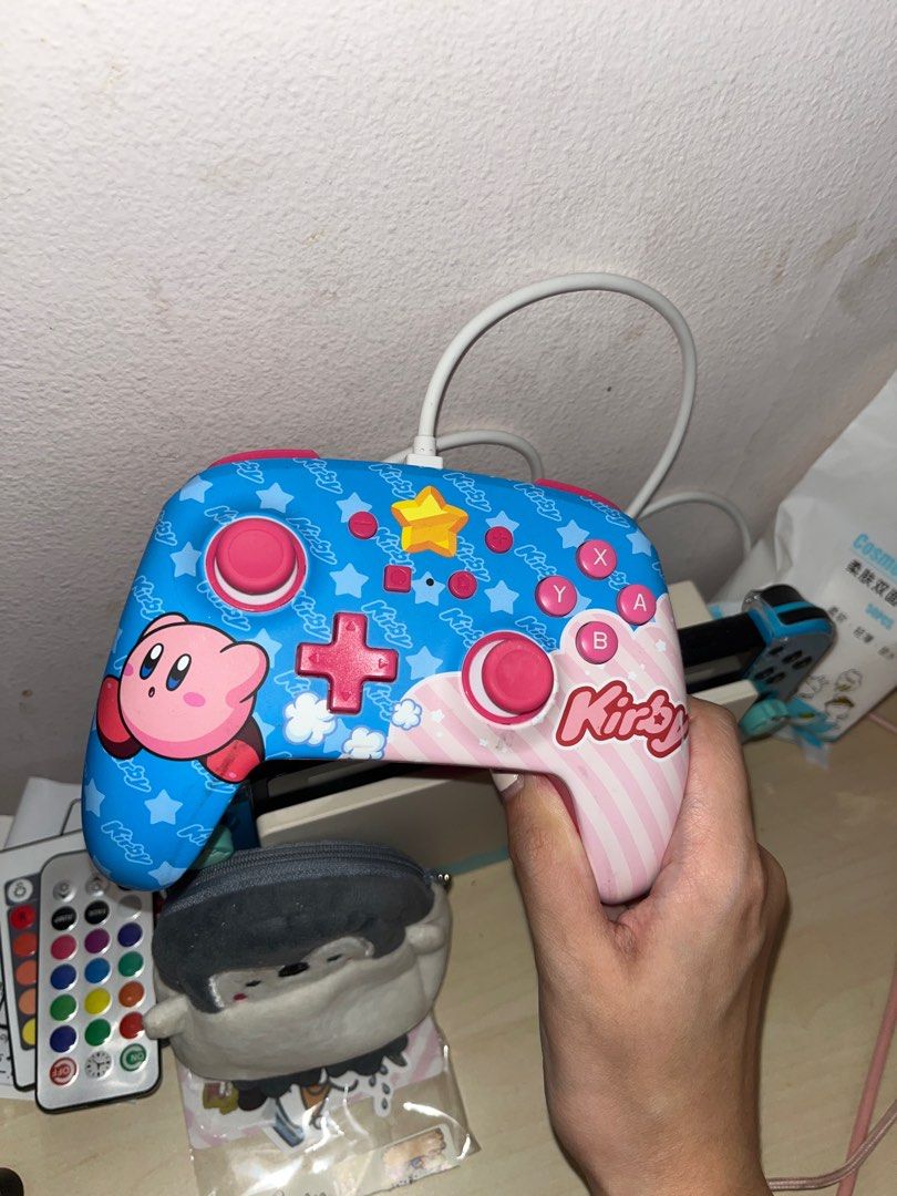 Kirby Nintendo Switch Wired Controller, Video Gaming, Gaming ...