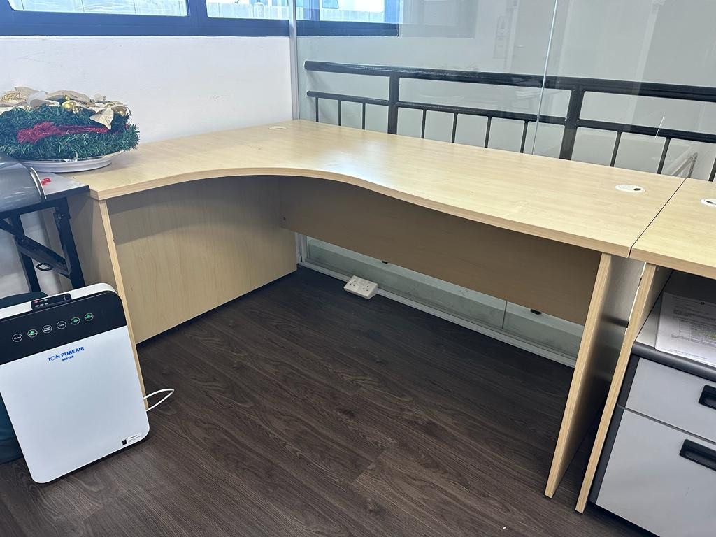 L Shape Office Table, Furniture & Home Living, Furniture, Tables & Sets ...