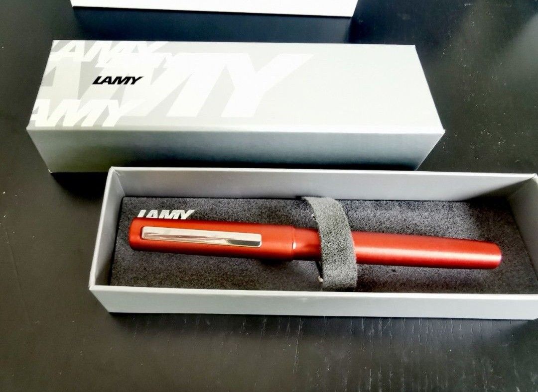 Lamy aion Snap on Cap Red Anodized Aluminum Fountain Pen(F) Made in Germany Meet-up Location ...