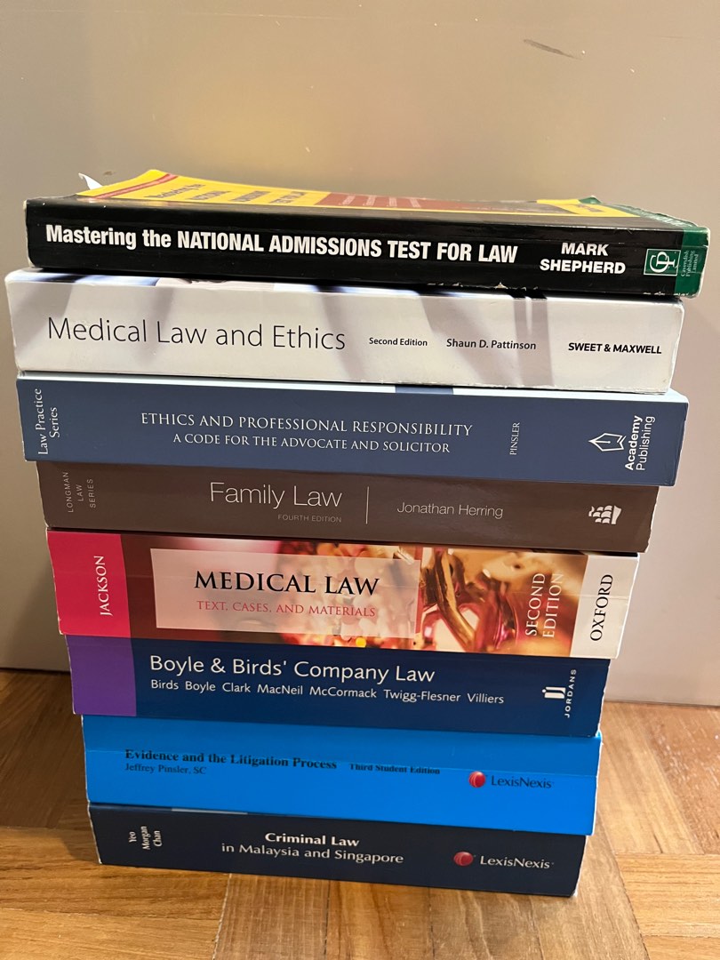 Law Books - Criminal, Family, Evidence, Litigation, Ethics, Medical ...