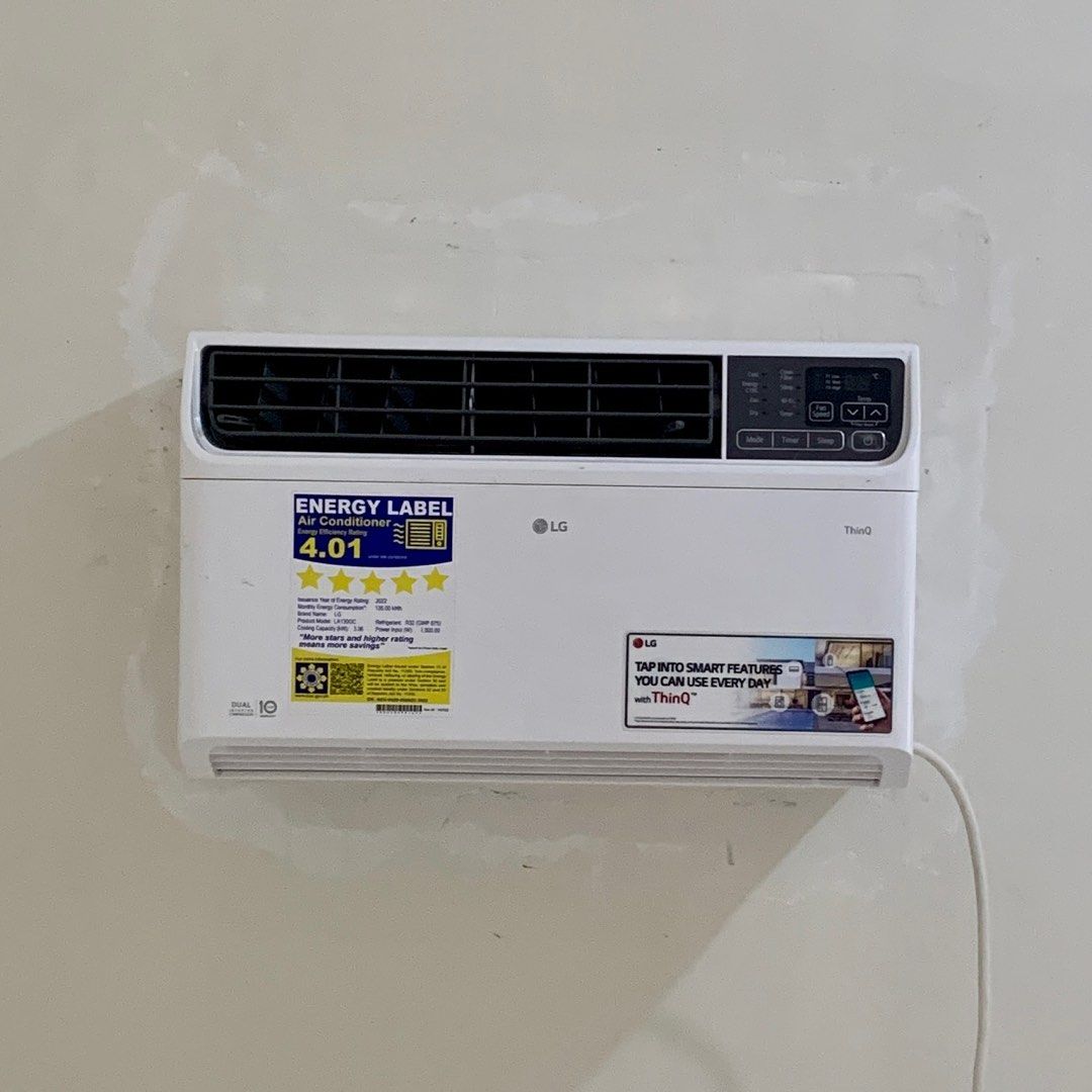 LG Window Type Dual Inverter 1.3HP, Furniture & Home Living, Furniture ...