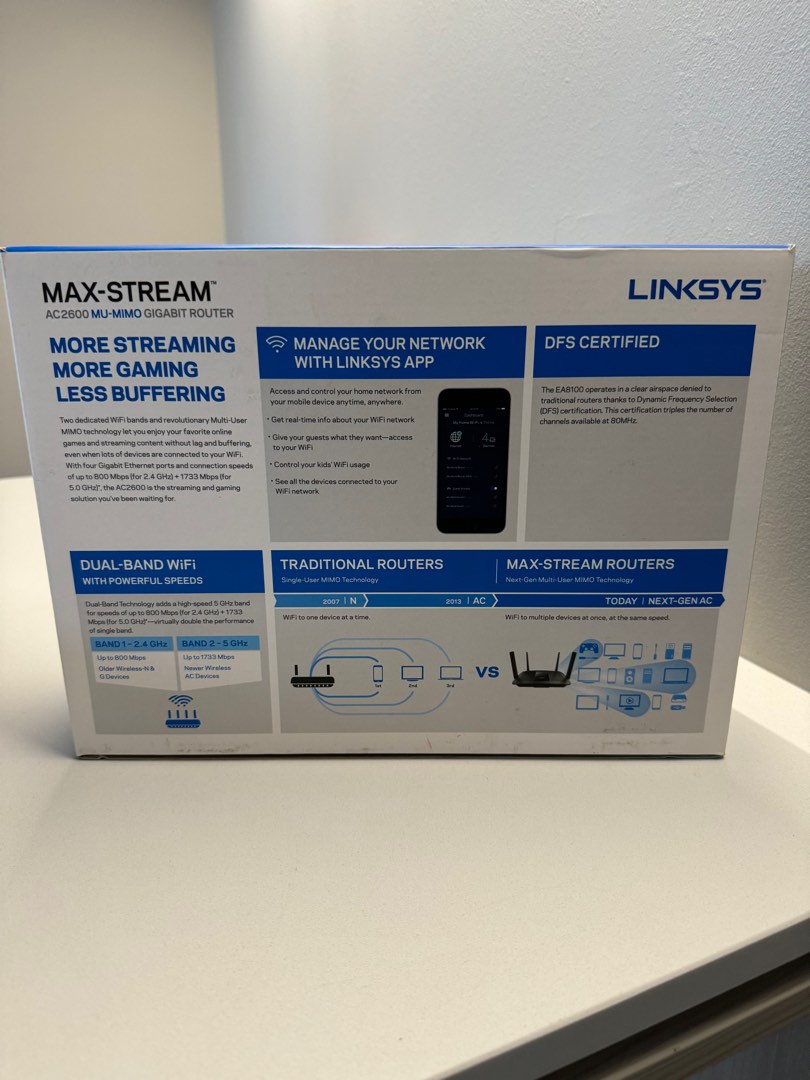 Linksys Router, Computers & Tech, Office & Business Technology on Carousell