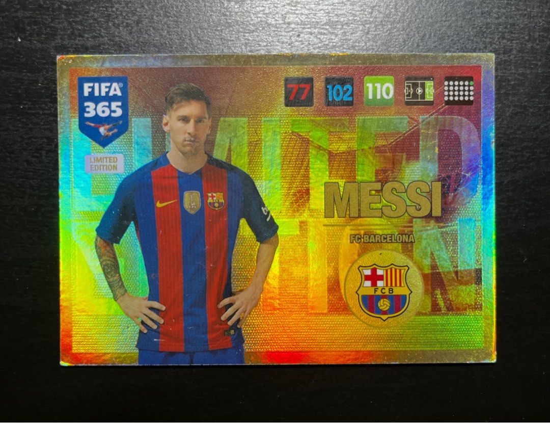 Lionel Messi Limited Edition - Panini FIFA 365 Cards 2017 LE31, Hobbies ...