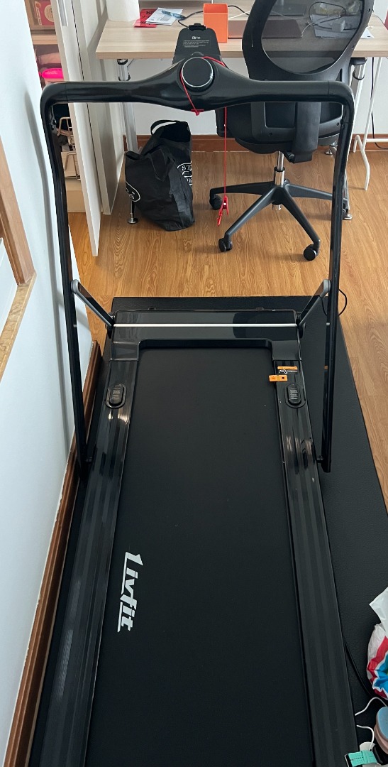 Livfit Foldable Treadmill, Sports Equipment, Exercise & Fitness, Cardio ...