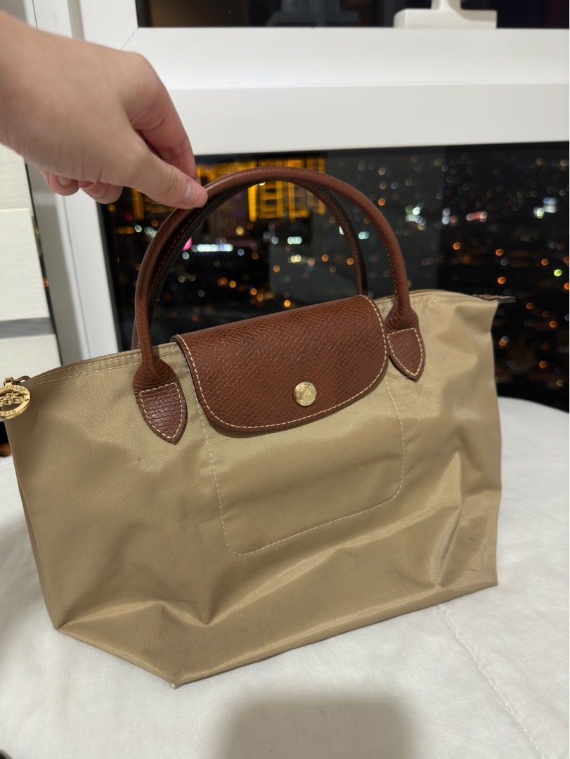 Longchamp Le Pliage Beige Mini, Luxury, Bags & Wallets on Carousell