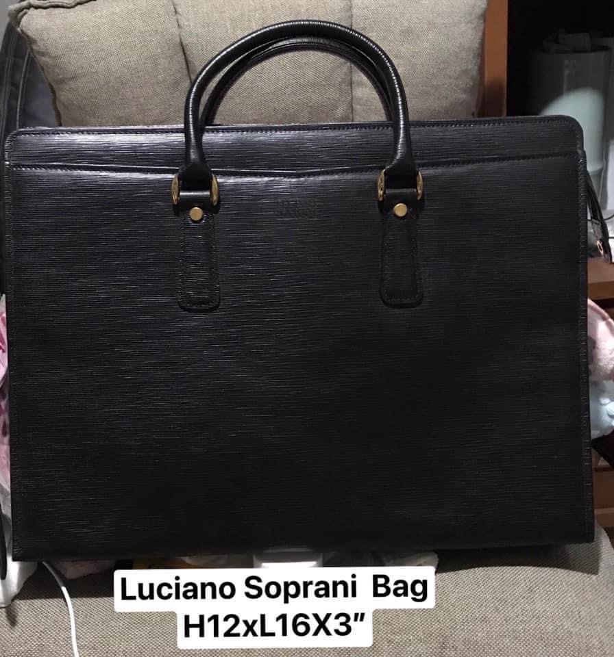 Luciano Soprani hand carry/laptop bag, Luxury, Bags & Wallets on Carousell