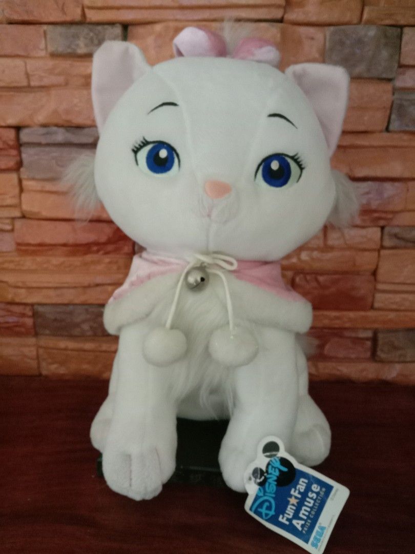 MARIE CAT PLUSH in PINK RIBBON, 12 INCHES BNWT, Hobbies & Toys, Toys ...