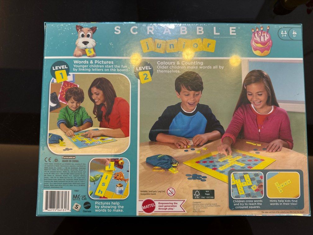 Mattel Scrabble Junior, Hobbies & Toys, Toys & Games on Carousell