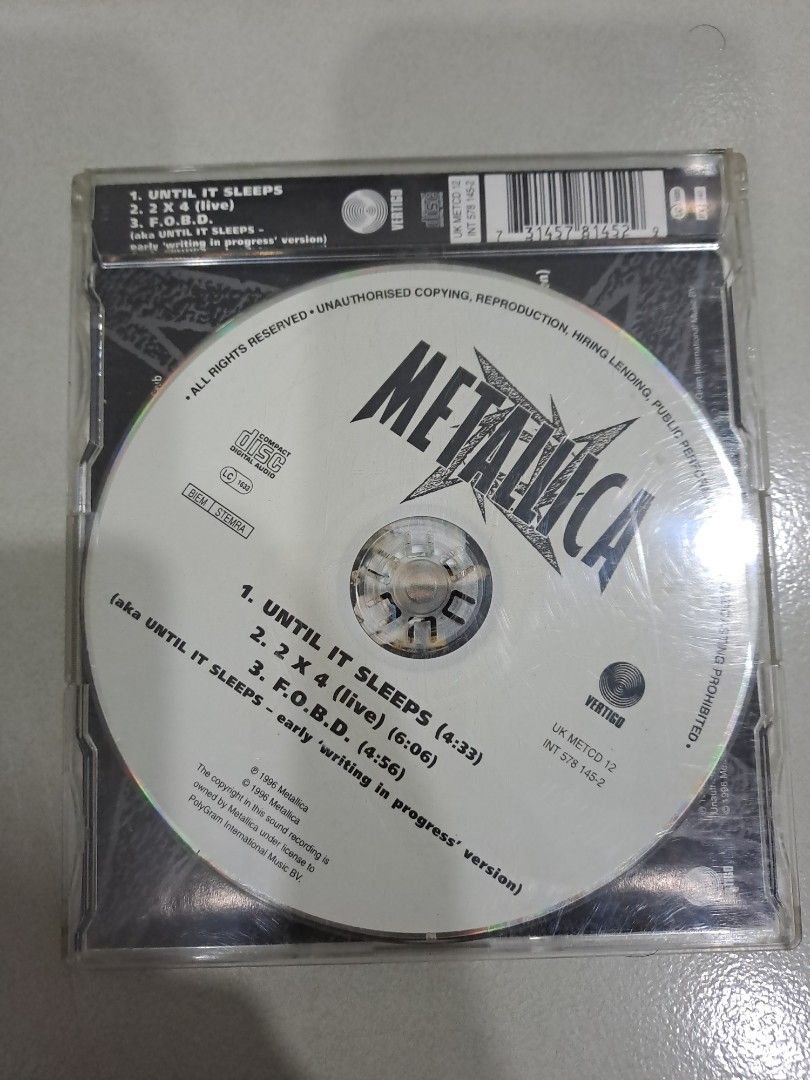 Metallica, Hobbies & Toys, Music & Media, CDs & DVDs on Carousell