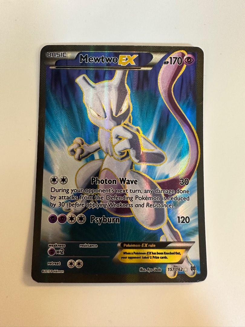 Mewtwo ex blue shock sr, Hobbies & Toys, Toys & Games on Carousell