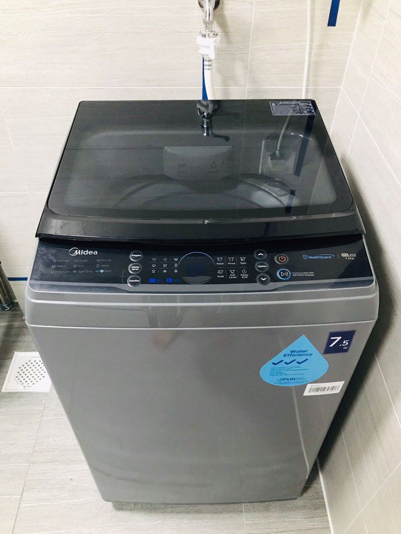 Midea 7.5kg Washer MA-200W75, TV & Home Appliances, Washing Machines ...