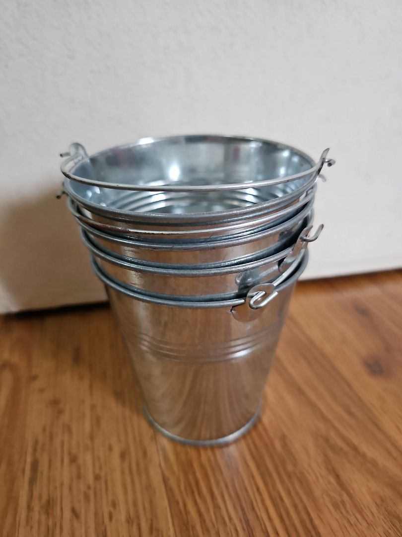 Mini tin buckets, Furniture & Home Living, Kitchenware & Tableware ...