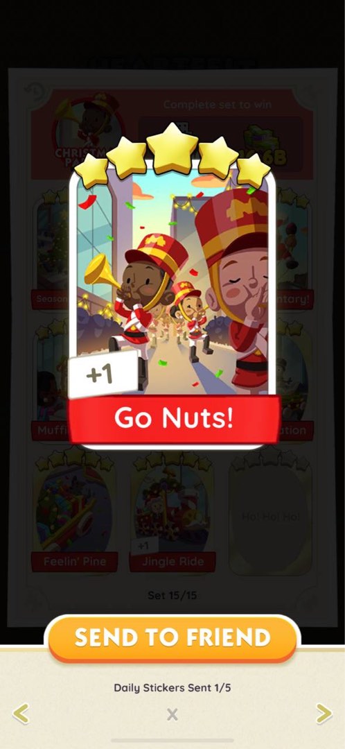 Monopoly Go - Go Nuts / Xmas Parade / Catch It! Stickers, Video Gaming ...