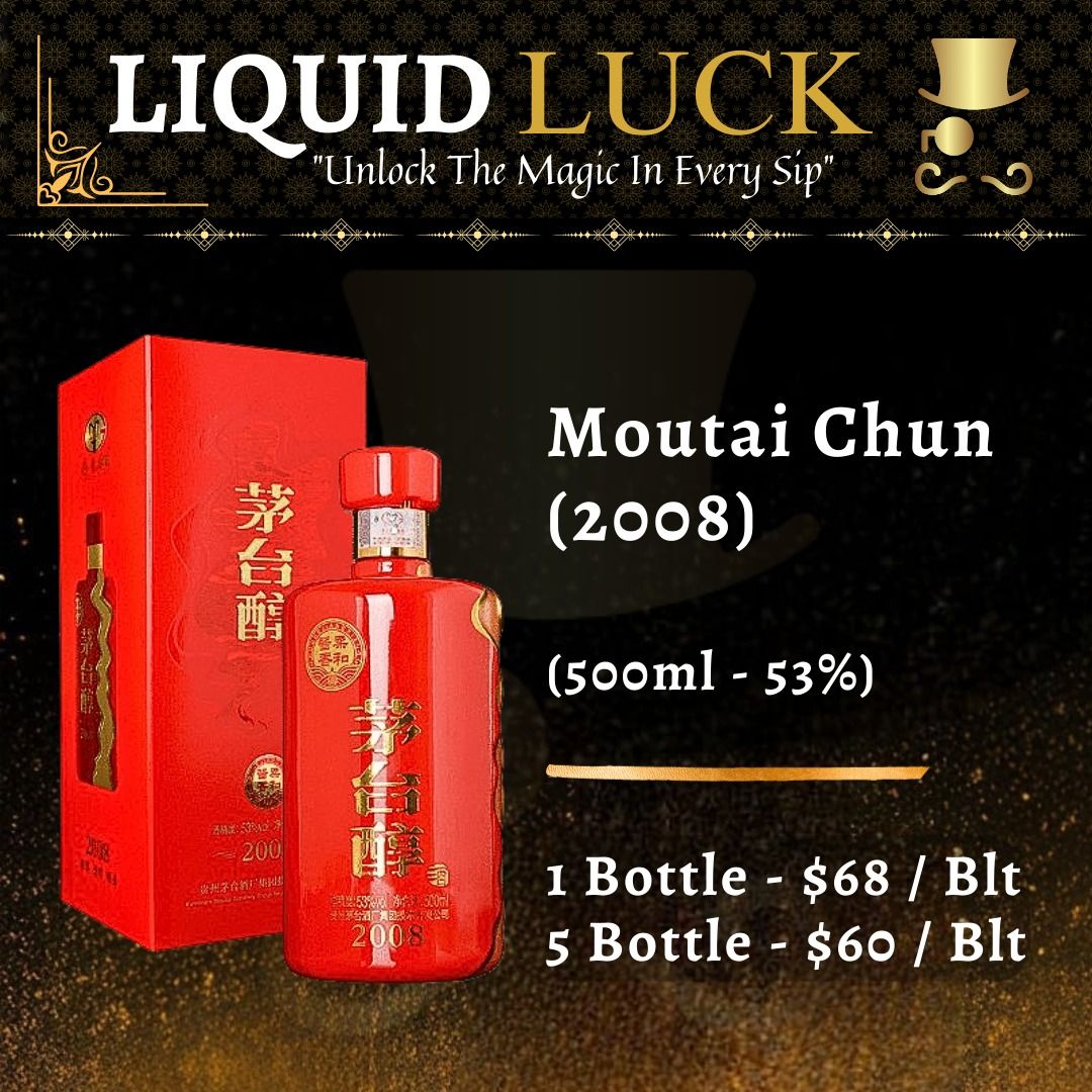 Moutai Chun 2008 (500ml), Food & Drinks, Alcoholic Beverages on Carousell
