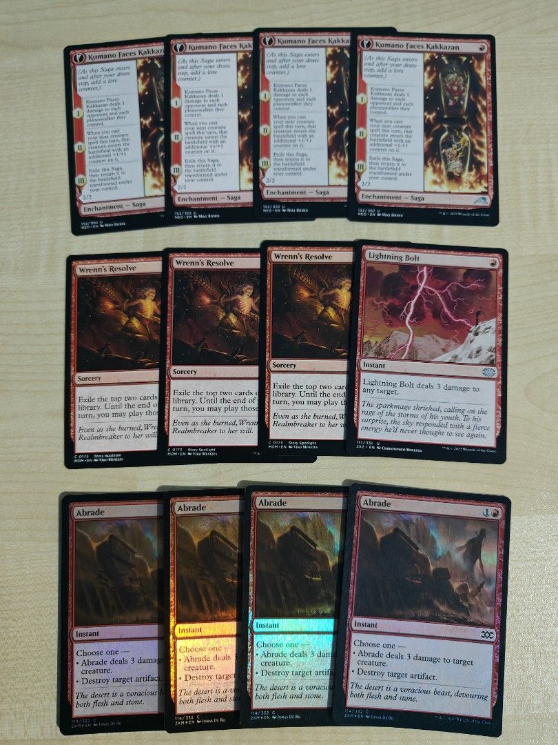 MTG Red Bundle, Hobbies & Toys, Toys & Games on Carousell
