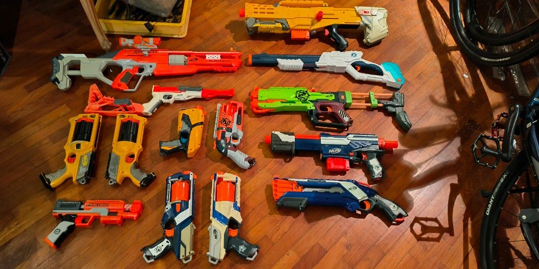 Nerf collection bundle sale!! Included vest and rifle strap. Single ...