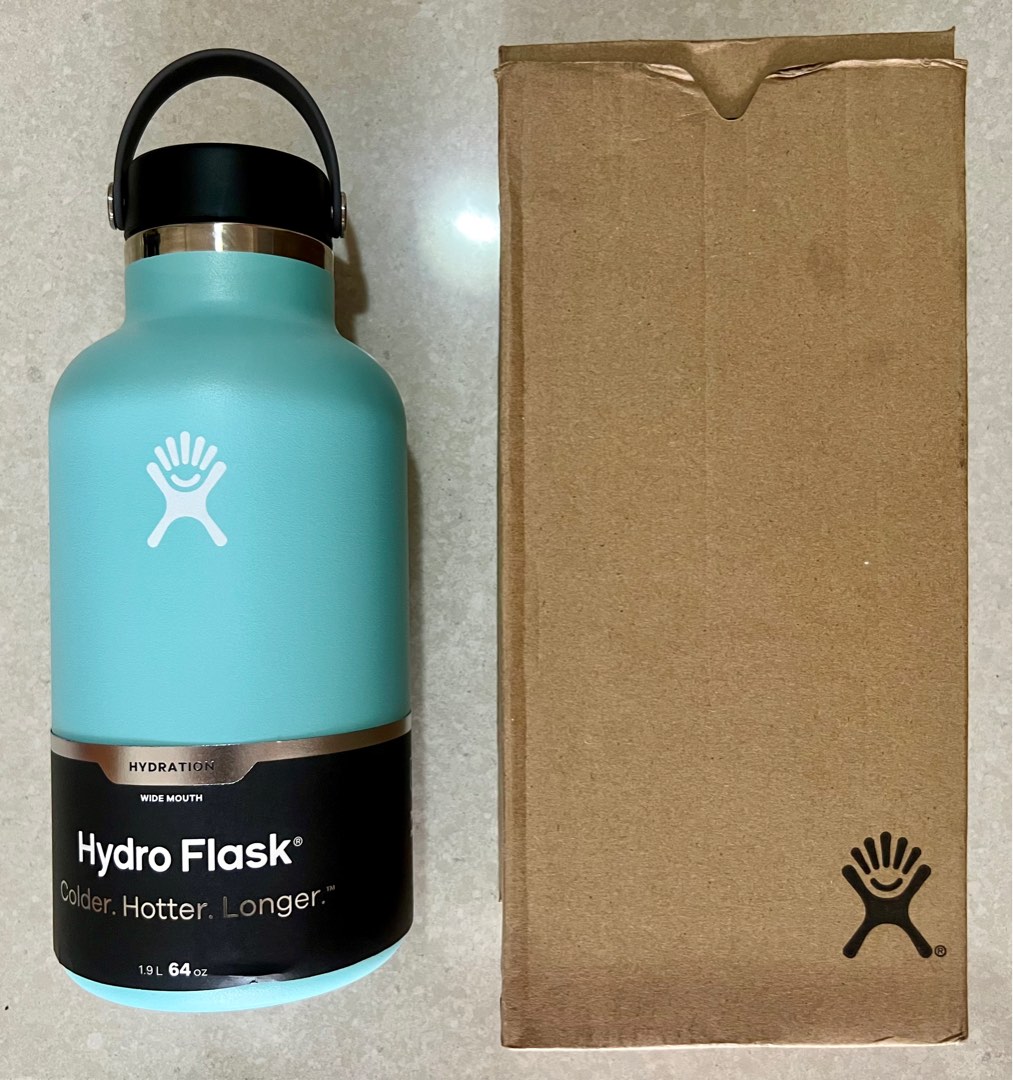 New & Authentic - HYDRO FLASK Wide Mouth Insulated Water Bottle 64oz ...
