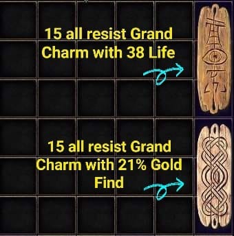 (Non-Ladder) 15 All resists(max) Grand charm with mods. See photos! D2R ...