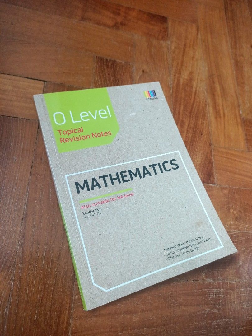 O Level Mathematics Topical Revision Notes, Hobbies & Toys, Stationery ...