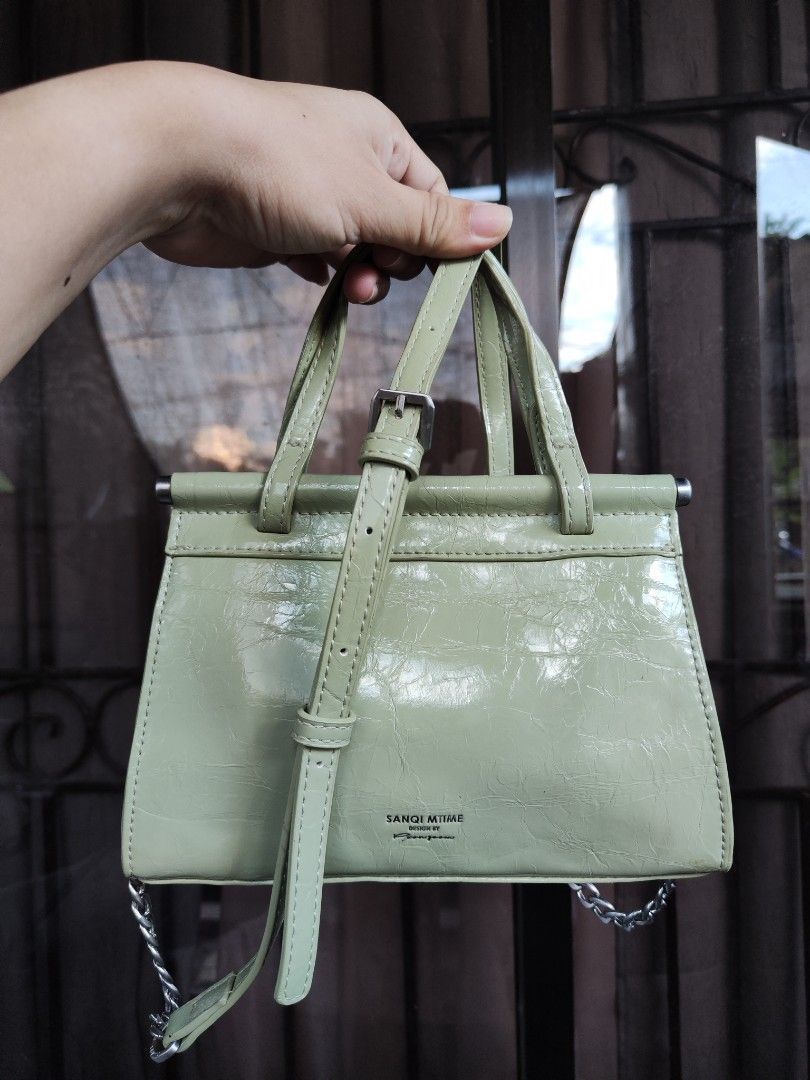 ORIG SANQI MTIME SIGNATURE BAG GENUINE LEATHER SMALL HAND/SLING BAG ...