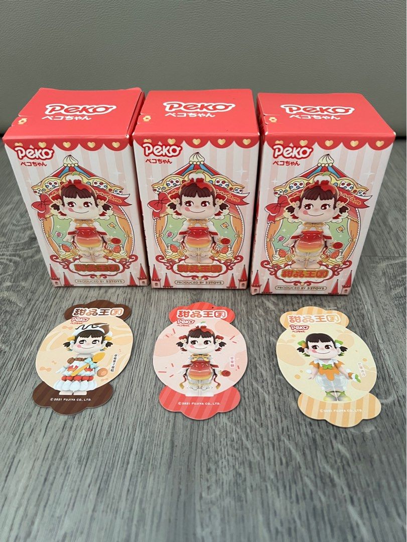 Peko Milky girl Blind Box - Strawberry Apple Mango, Hobbies & Toys ...