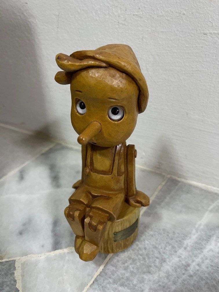 Italy Pinocchio Wood Carving, Furniture & Home Living, Home Decor ...