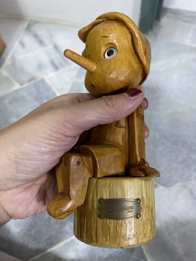 Italy Pinocchio Wood Carving, Furniture & Home Living, Home Decor ...