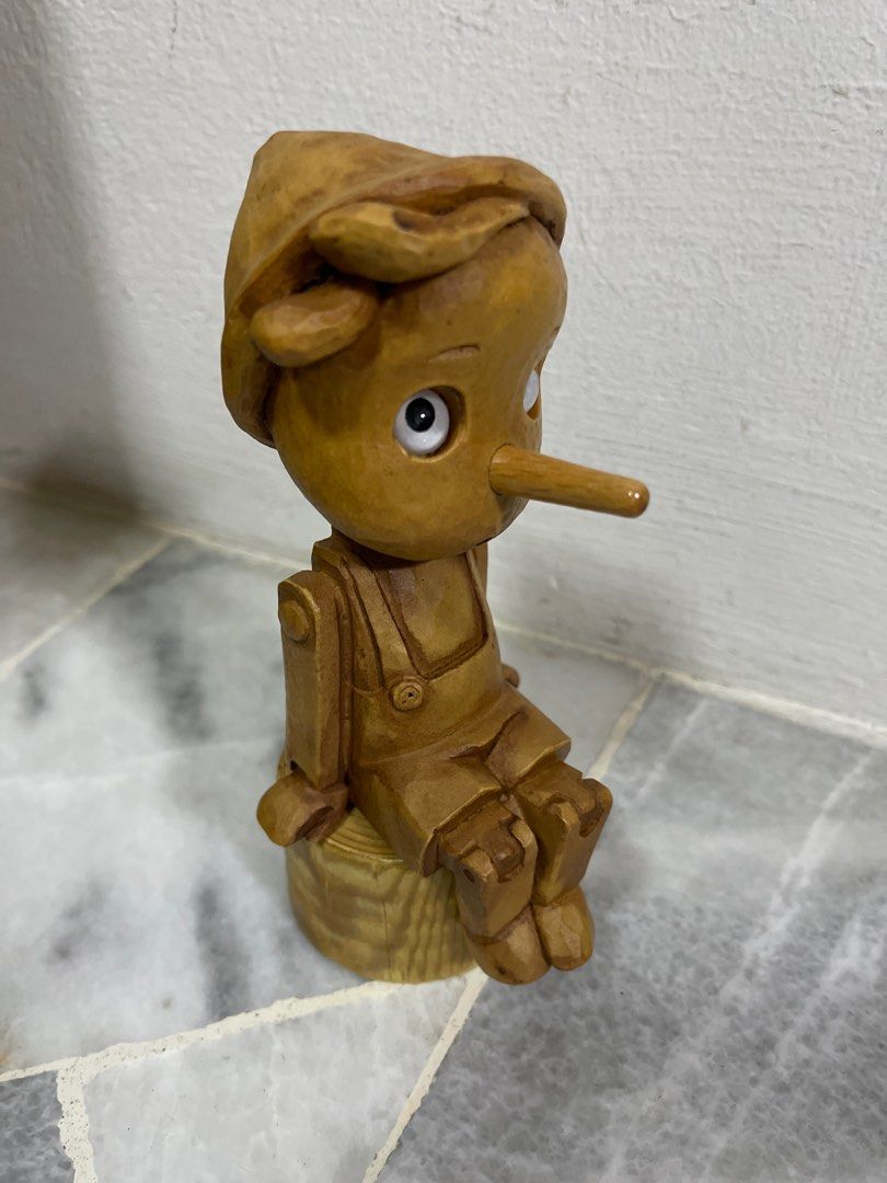 Italy Pinocchio Wood Carving, Furniture & Home Living, Home Decor ...