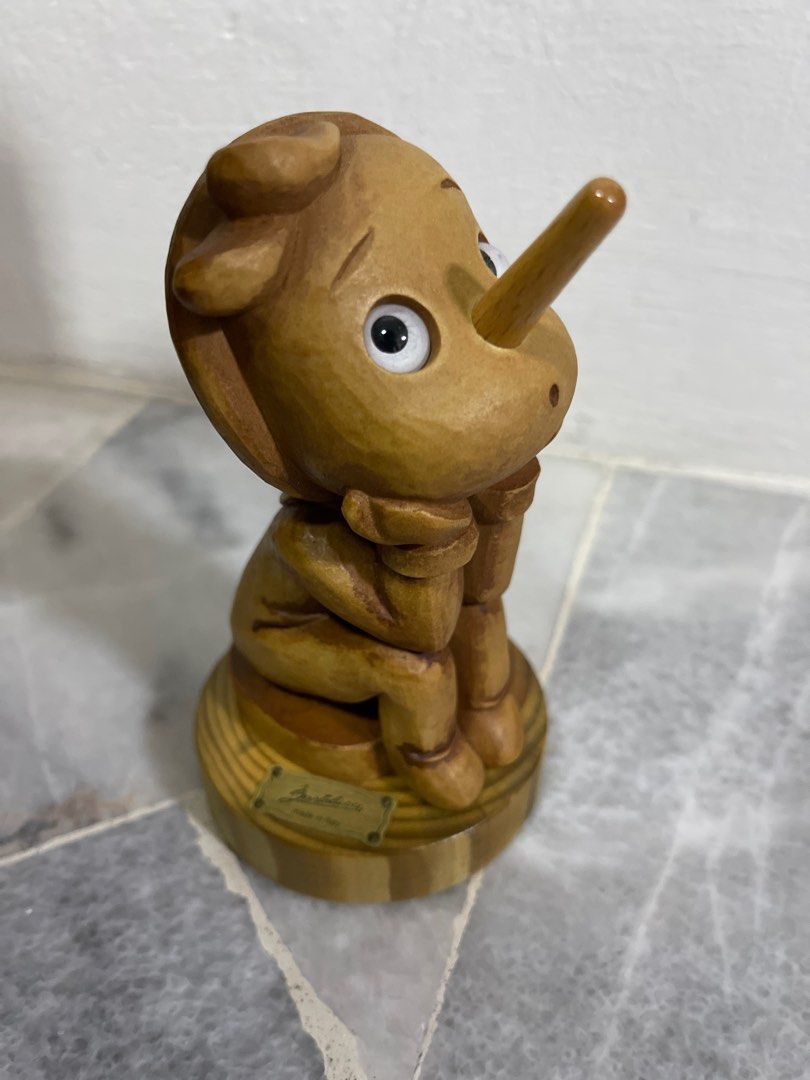 Italy Pinocchio Wood Carving, Furniture & Home Living, Home Decor ...