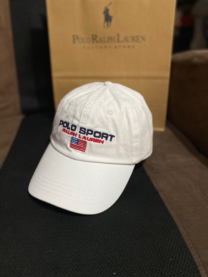 Polo Sport Ralph Lauren White Green Bream Cap, Men's Fashion, Watches ...