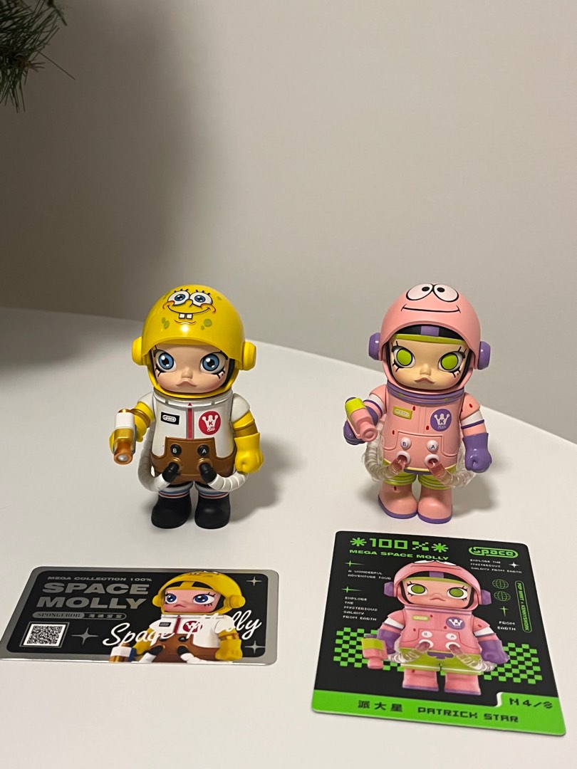 Popmart Molly Space Sponge Bob and Patrick , Hobbies & Toys, Toys ...