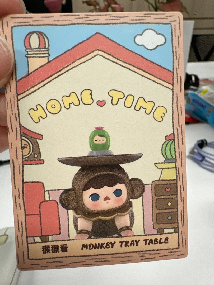 Popmart Pucky Home Time Monkey Tray Table, Hobbies & Toys, Toys & Games ...