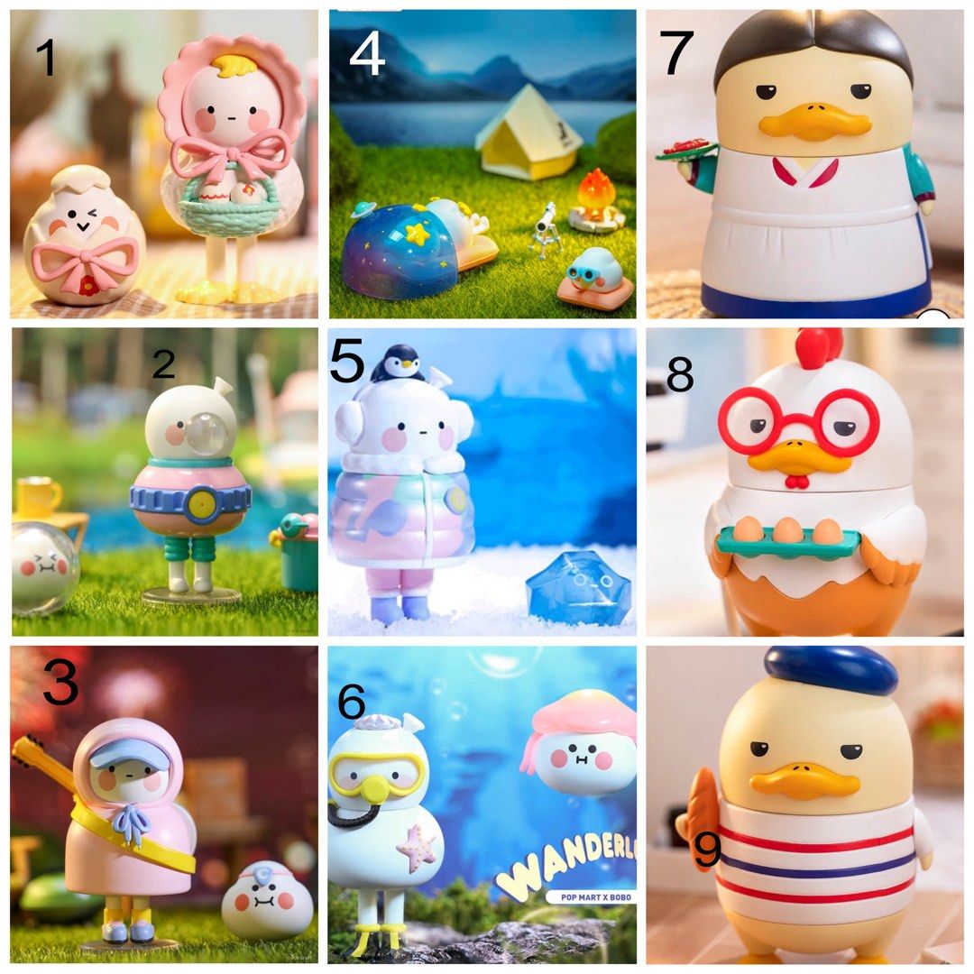 Popmart Skullpanda Pucky Duckoo Bobo & Coco The Monsters Bunny Magic ...