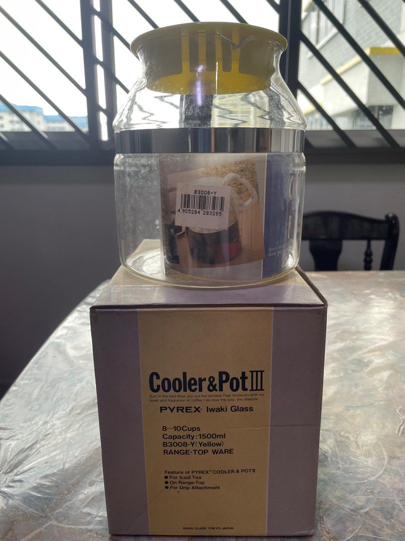 Pyrex Iwaki Glass Pot, Furniture & Home Living, Kitchenware & Tableware ...